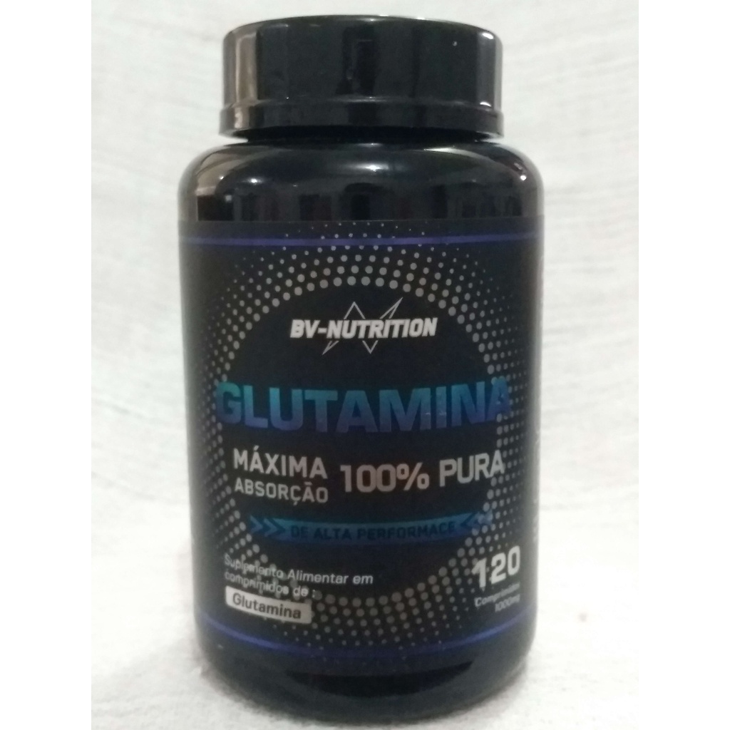 Glutamina 100% Pura 120 Caps Super Concentrada - Alta Performance - BV Nutrition | Shopee Brasil