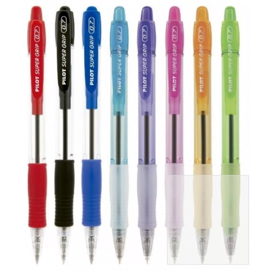 Caneta Pilot Super Grip Color Ponta Fina 0.7mm | Shopee Brasil