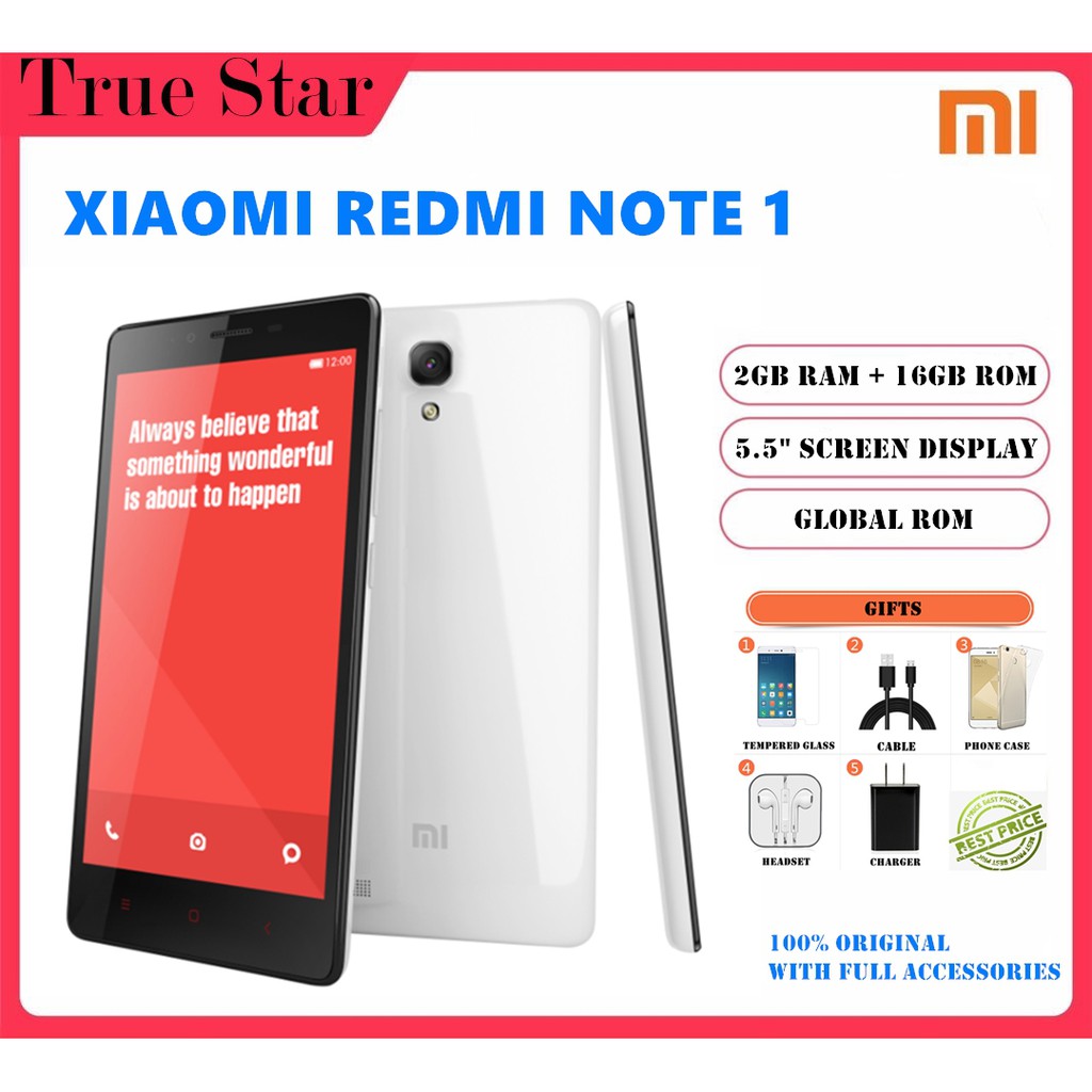 Xiaomi Redmi Note 1 Original 2GB + 16GB Acessórios Completos 95% Novo ...