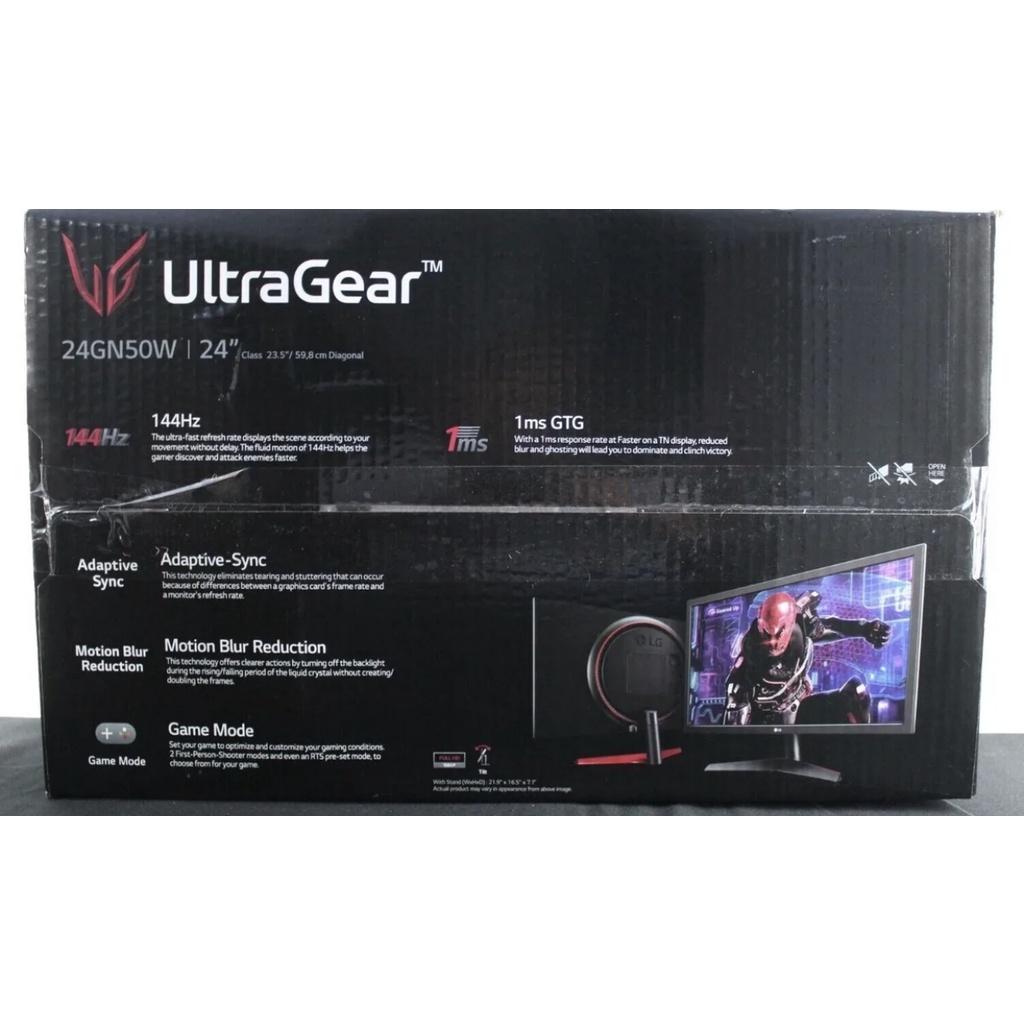 LG 24'' UltraGear FHD 144Hz Freesync AMD LCD Gaming Monitor 24GN50W ...