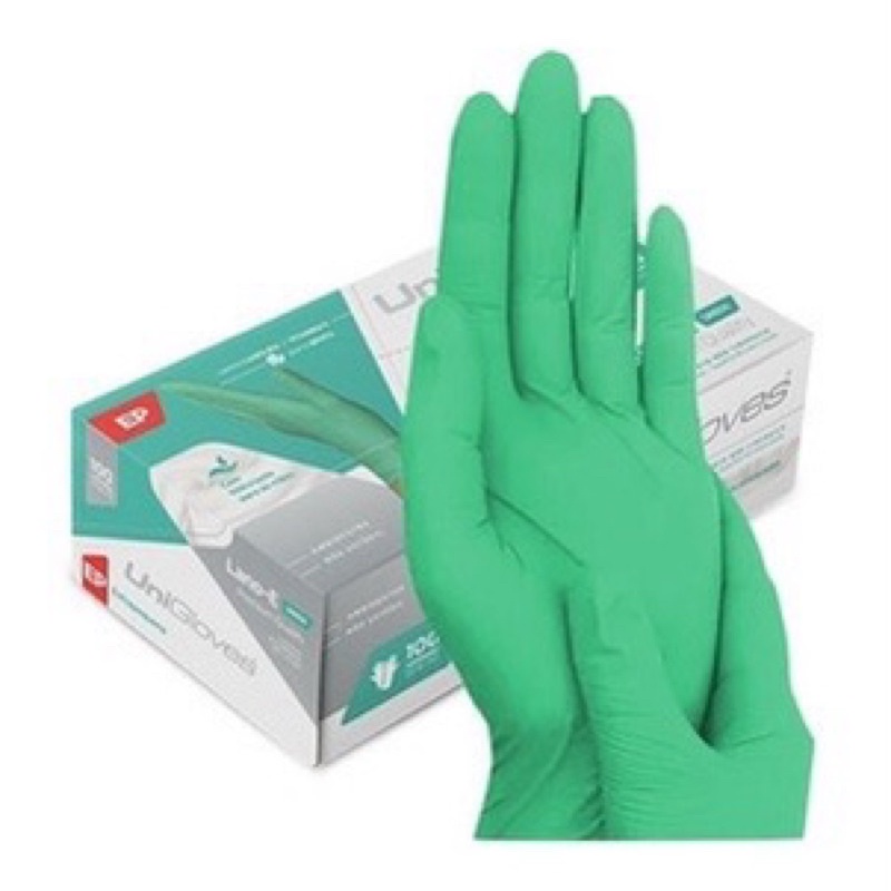 Luva Látex Procedimento Sem Pó Lano E Green Unigloves Luva de ...
