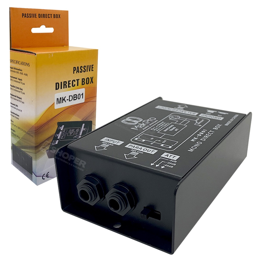 Direct Box Passivo MakPro MK-DB01 Casador de Impedância - Escorrega o Preço