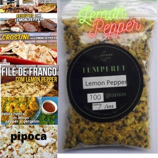 Lemon Pepper 100 gramas importado. | Shopee Brasil