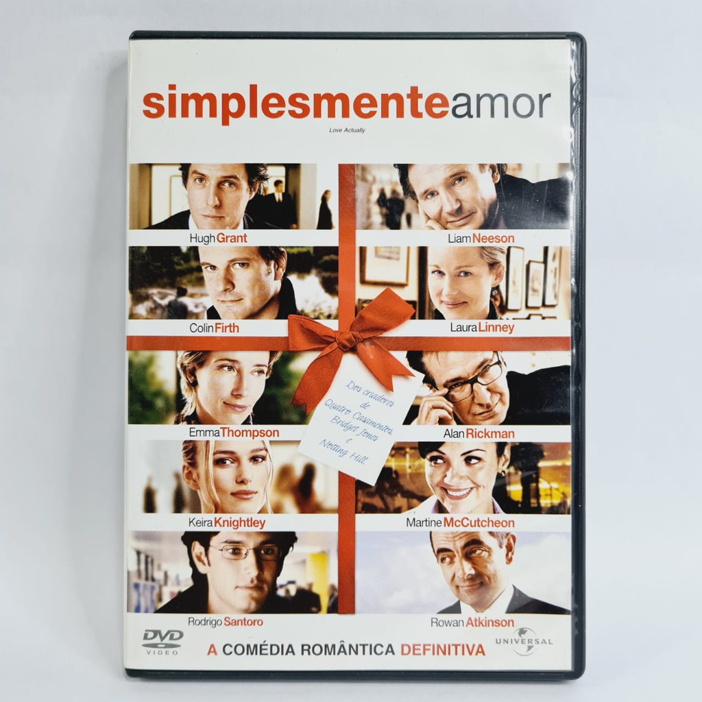Dvd Filme Simplesmente Amor - Rodrigo Santoro Emma Thompson Liam Neeson ...