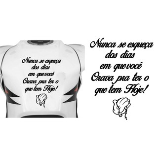 Frase Personalizada Para Tanque De Moto 16 x 20 cm | Shopee Brasil
