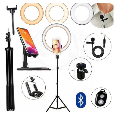 Kit Youtuber Blogueira Tiktok Profissional Com 8 Peças | Shopee Brasil