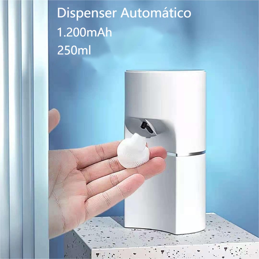 Dispenser Saboneteira Automática Sensor P/ Sabonete Detergente Espuma ...