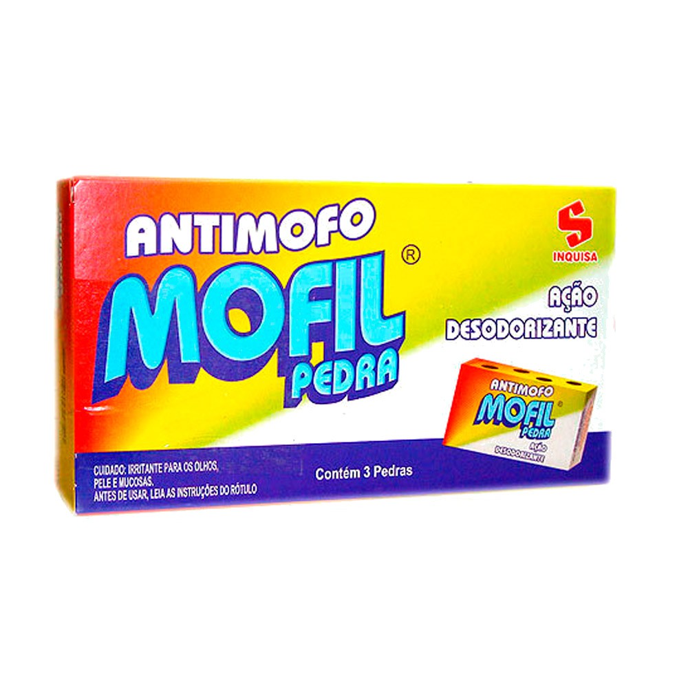 Mofil Desodor Pedra Antimofo 3 Und 75g | Shopee Brasil