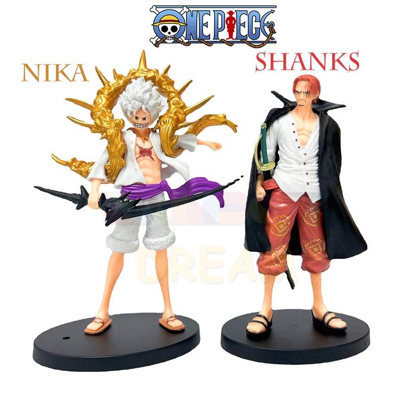 Action Figure Monkey D Luffy Nika Red Hair Shanks Quatro Imperadores ...