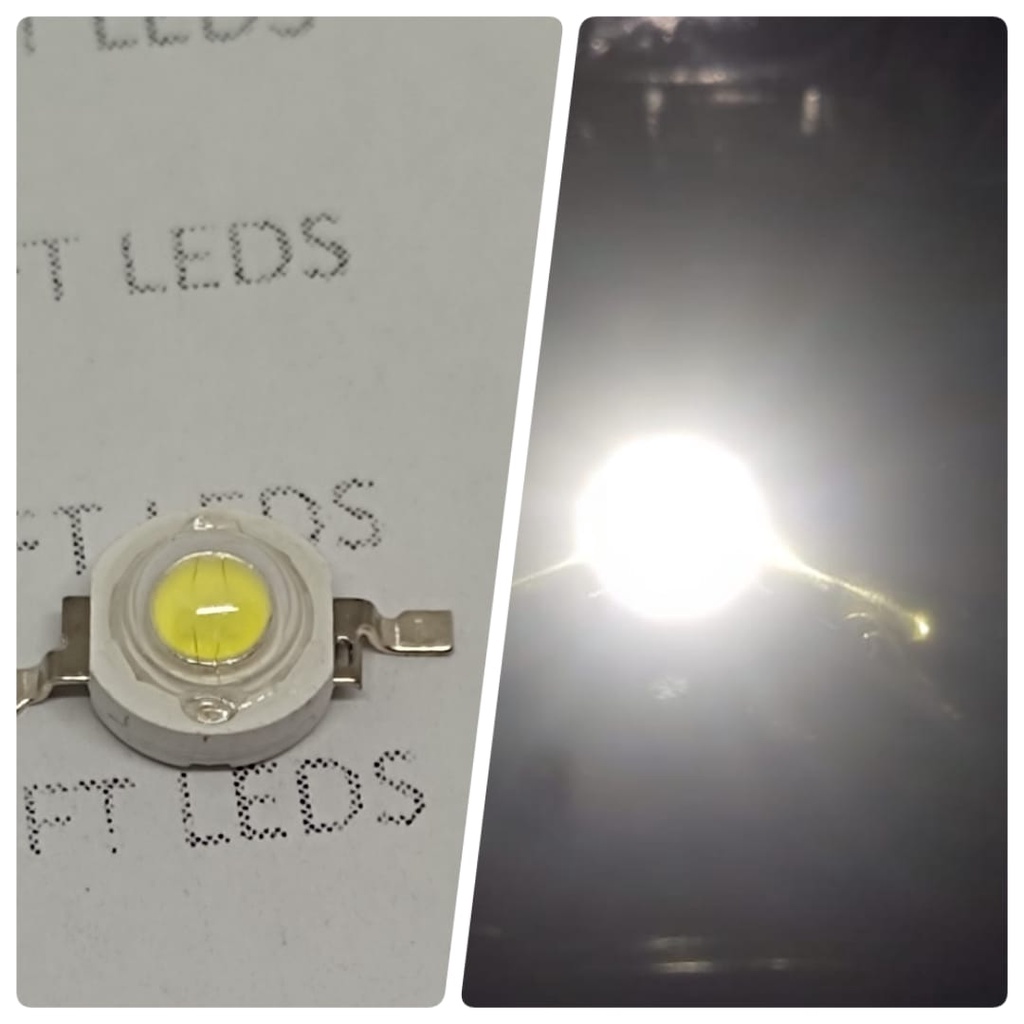 Led chip 3w Branco Frio 8000k a 10000k led chip | Shopee Brasil