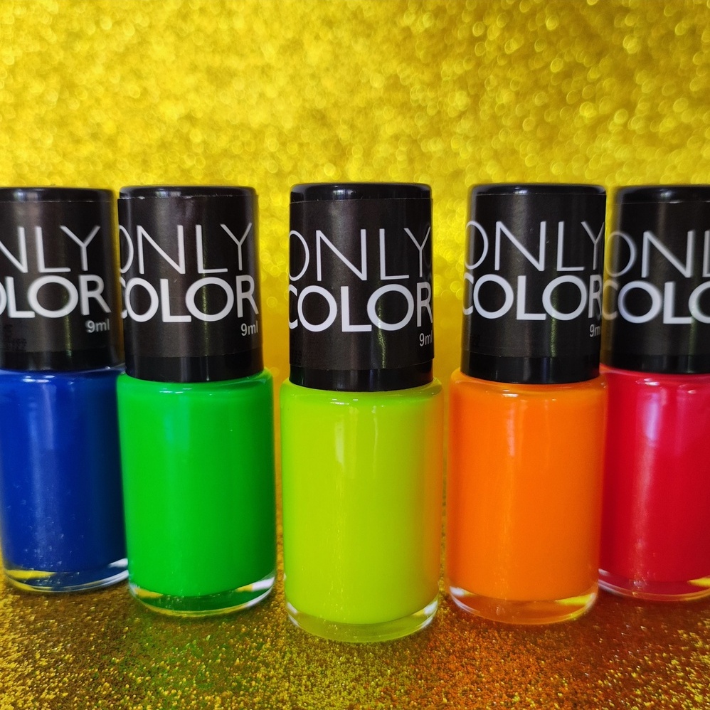 Esmaltes Linha Neon Rainbow - ONLY COLOR | Shopee Brasil