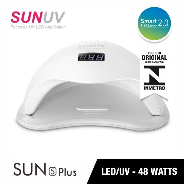 Cabine Sun 5 Plus Original SUNUV - Smart 2.0 - 48w - Bivolt 36 Leds - 1 ...