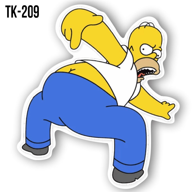 ADESIVO SIMPSONS - HOMER STICKER 10X10CM | Shopee Brasil