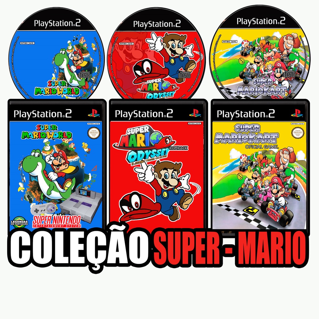 JOGO - Super mario Wolrd + Kart + Odyssey - Game de Super nintendo para ...