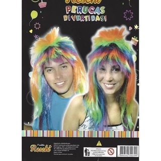 Peruca Punk Rock Spiky Dos Anos 80 Colorida - Cod Y363 | Shopee Brasil
