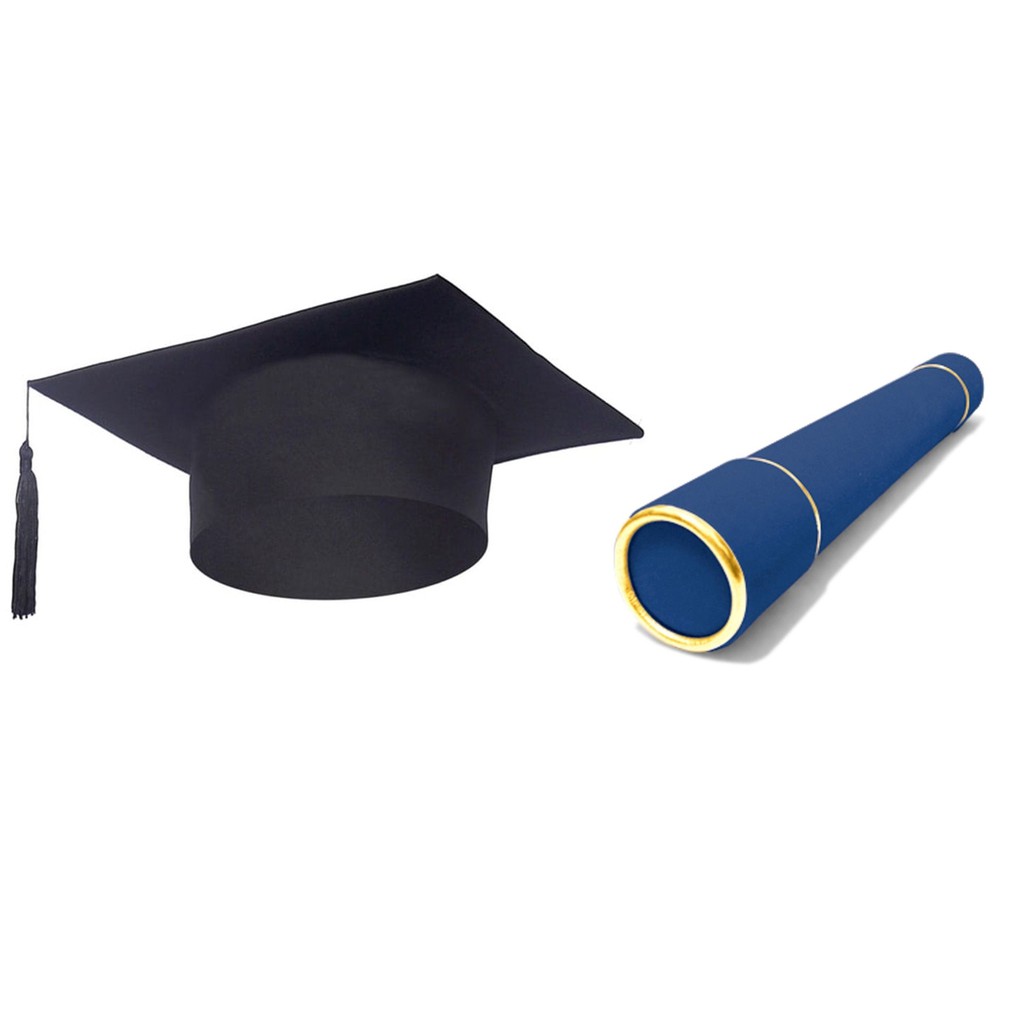 Capelo Chapéu Formatura + Canudo Camurça Diploma Graduação Formandos ...