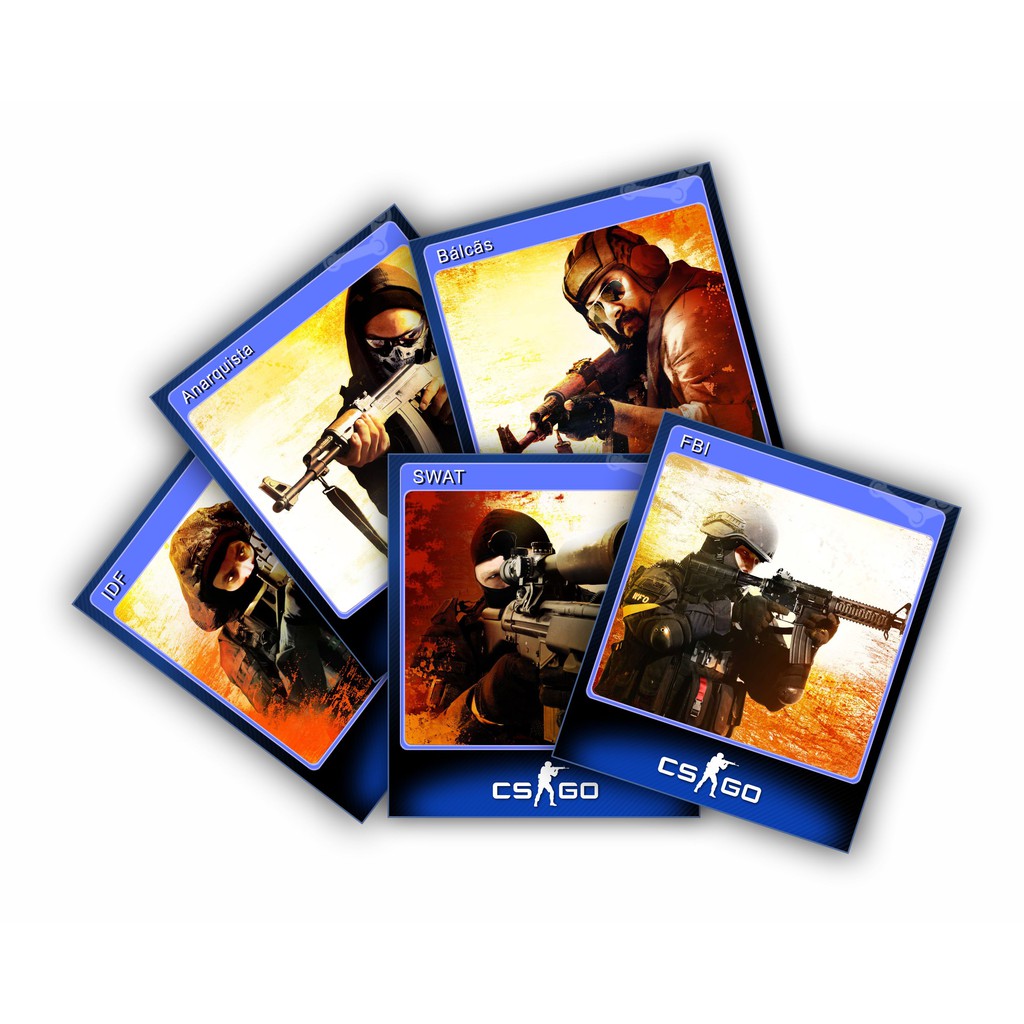 Cartas Reais CS GO Steam - Cards Colecionáveis Insígnia Counter Strike ...