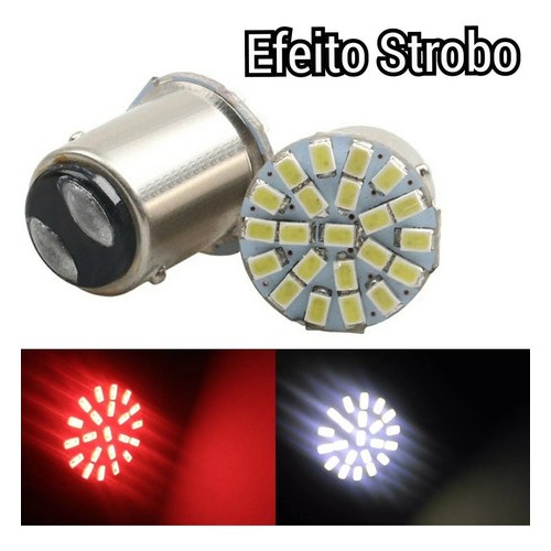 1 Lâmpada Led Efeito Strobo Freio Moto Carro 2 Polo 1157 - Desconto no ...