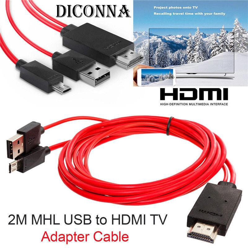 MHL to HDMI Adaptor 1080P Full HD Micro USB to HDMI TV Cable Adapter ...