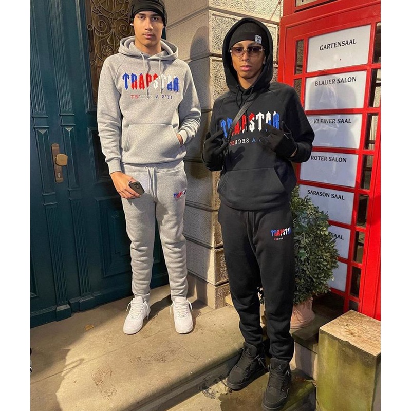 Conjunto De 2 Peças Moletom Com Capuz + Calça Esportiva Masculina Logo ...