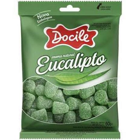 Bala de Goma Eucalipto 60g - Bala de Goma Docile Jujuba Eucalipto ...