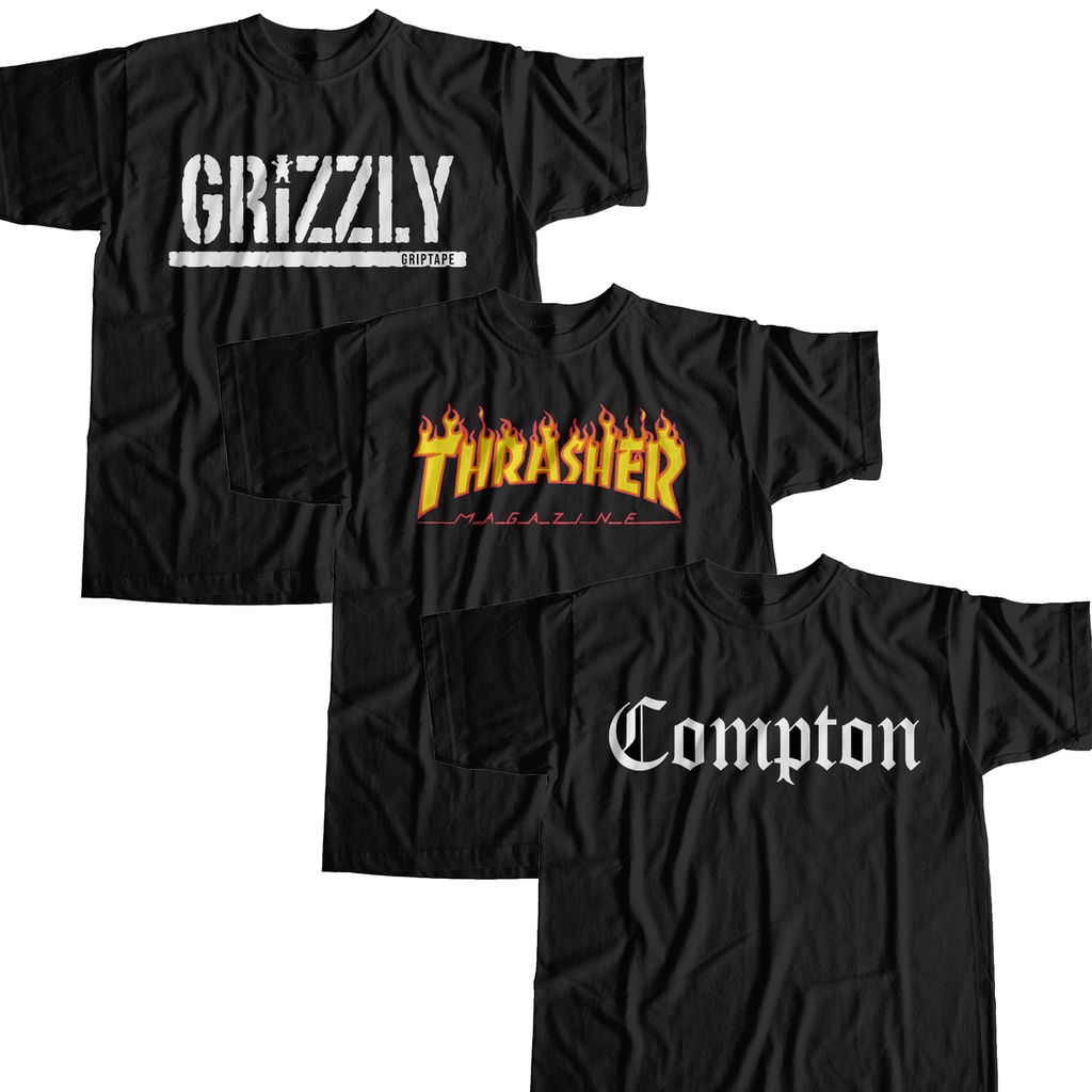Camiseta Compton City of Compton 100% Algodão 30.1 - Camisa Rap Hip Hop ...