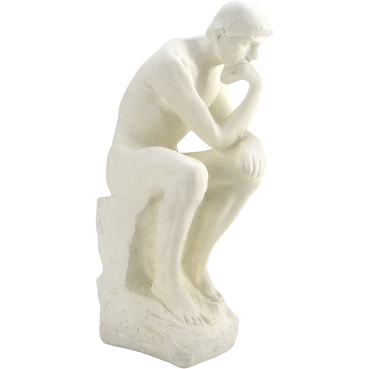 Estatueta O Pensador Rodin Escultura - Estatueta com fundo para pintura ...