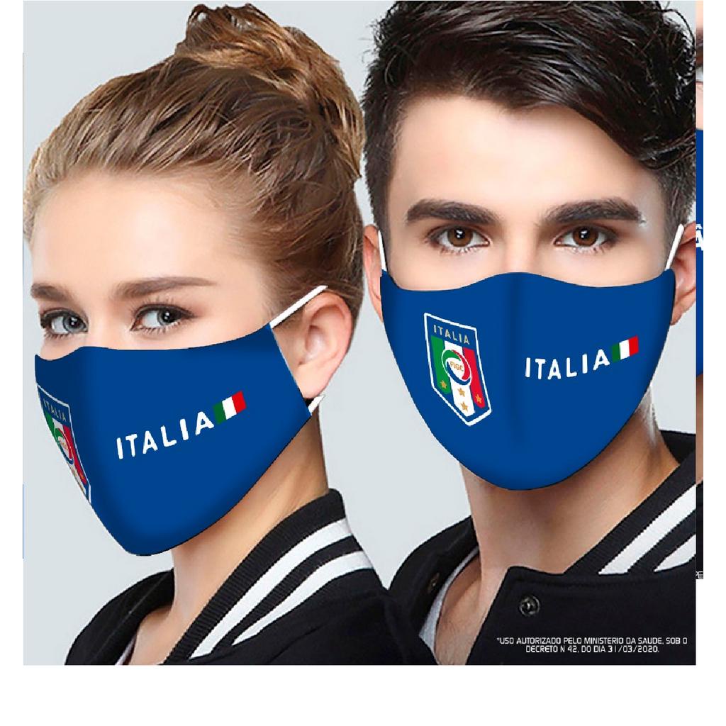 MASCARA PERSONALIZADA ITALIA TIME SELÇÃO AZZURRA ITALIANA | Shopee Brasil