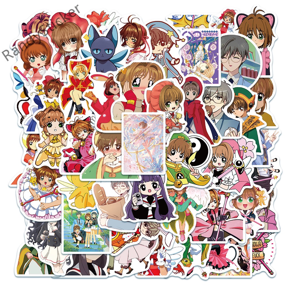 Cardcaptor Sakura Stickers 50pcs | Shopee Brasil