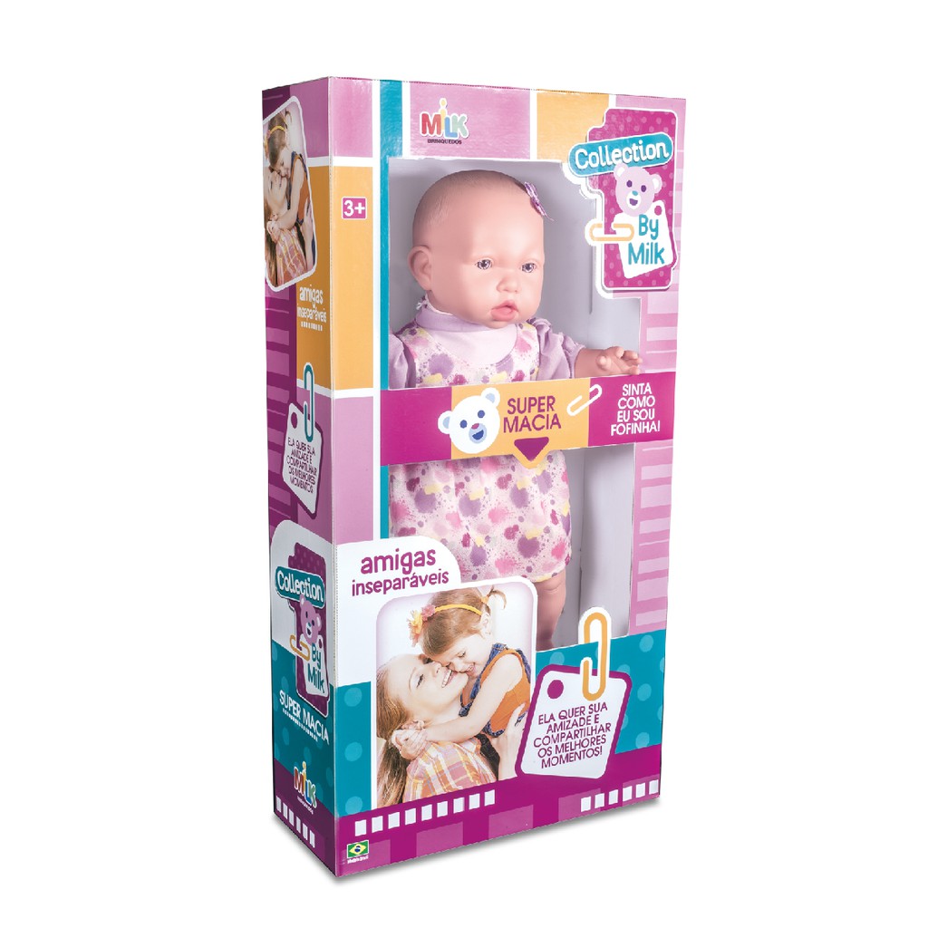 Boneca Infantil Bebe Baby Collection By Milk-oferta Especial | Shopee ...