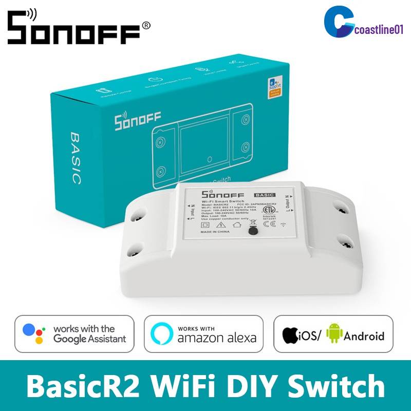 Venda rápida Sonoff Basic R2 Interruptor Inteligente - Wifi - Automação ...