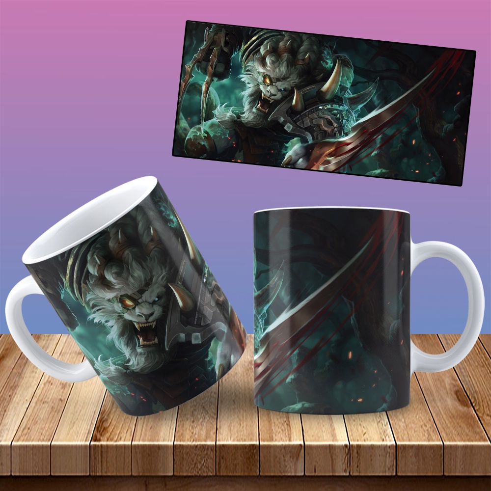 Caneca de porcelana - Rengar - League of legends | Shopee Brasil