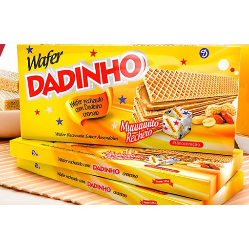 Bolacha Wafer Dadinho 130G | Shopee Brasil