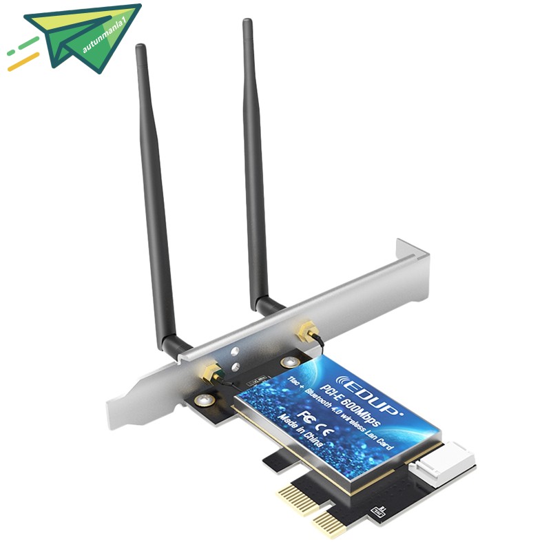 Edup Adaptador Pci-E 600mbps Wifi Bluetooth 4.0 2.4ghz / 5ghz Dual Band ...
