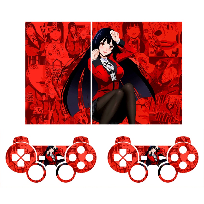 Skin adesiva para Playstation / PS2 Slim - Yumeco Jabami - Kakegurui ...