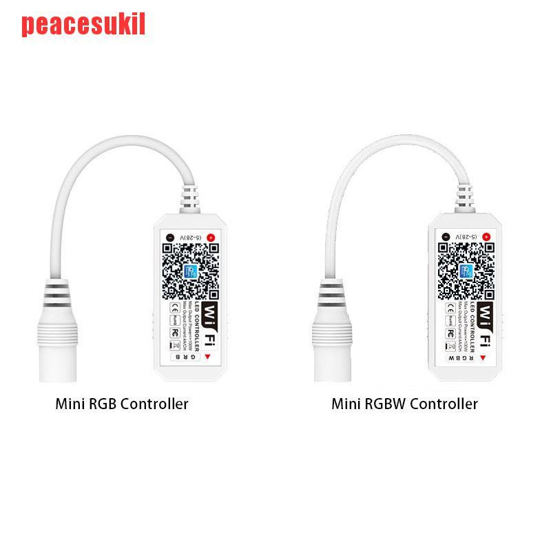 [peacesukil]APP Control 5-28V MINI RGBW/RGB WiFi LED Controller For ...
