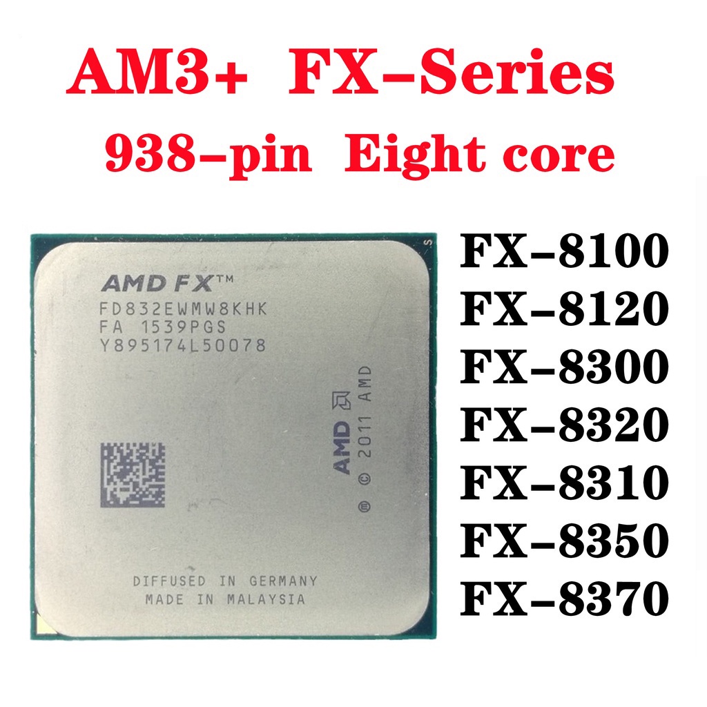 AMD FX-Sies-8120 8100 8300 FX8310 8320 8350 8370-8150 Processador De Oito Núcleos AM3 - Corre ...