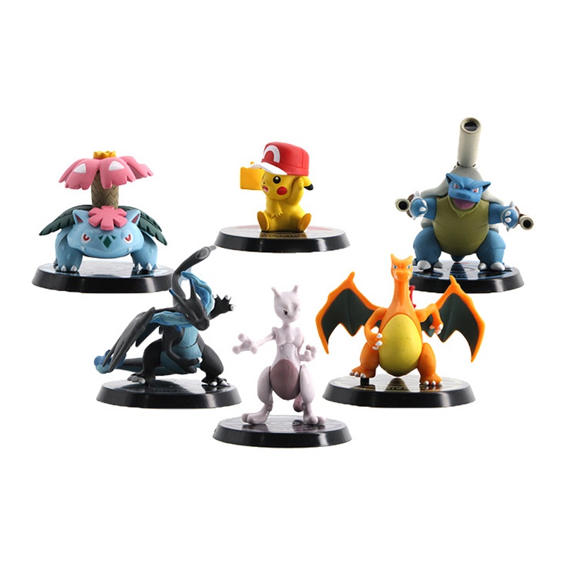 Pokemon Brinquedos Action Figure Do Pikachu Mewtwo Charizard | Shopee ...