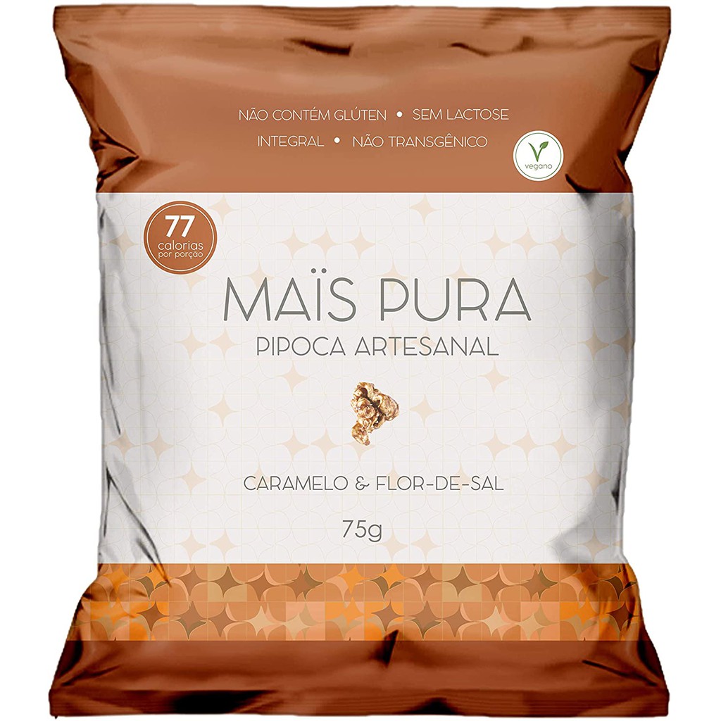 Pipoca Fit Artesanal Mais Pura 75g | Shopee Brasil