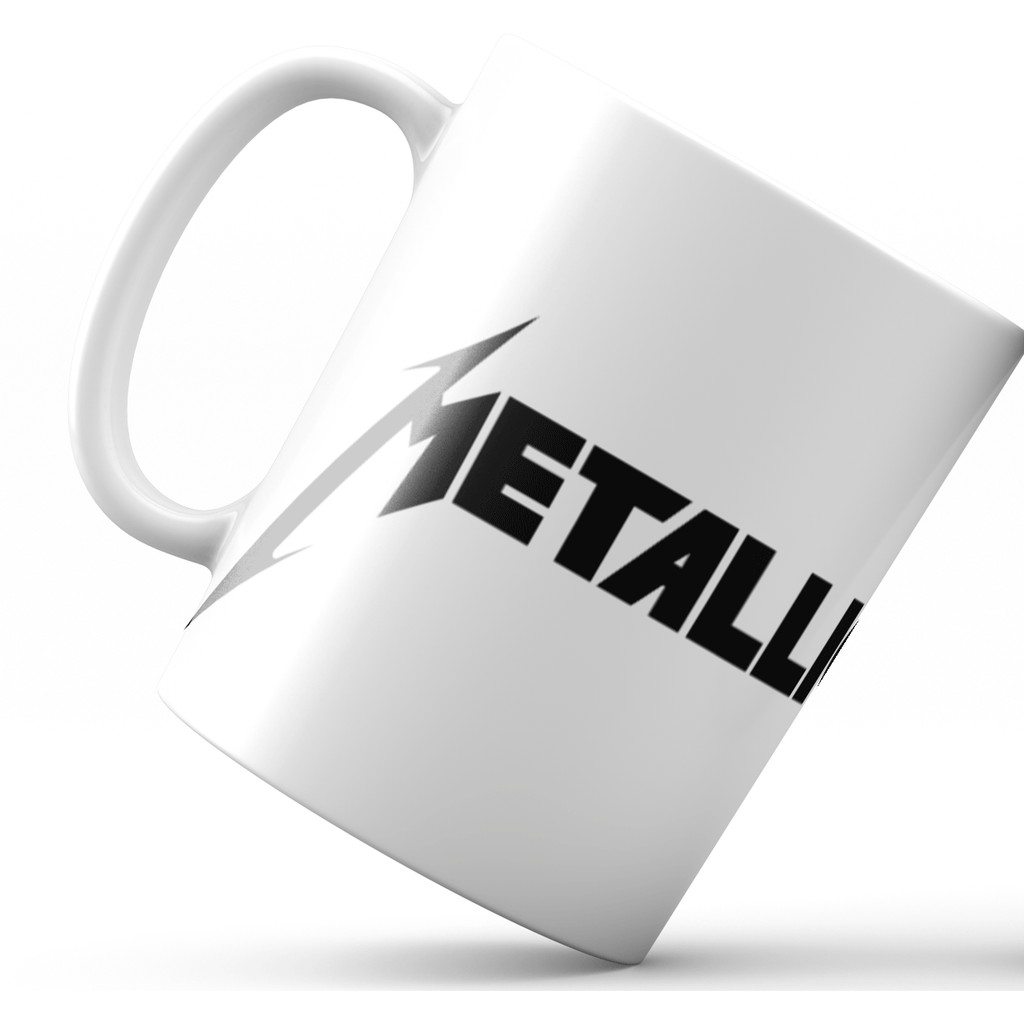 Caneca Porcelana Metallica Banda Rock Metal Heavy Metal Headbanger ...