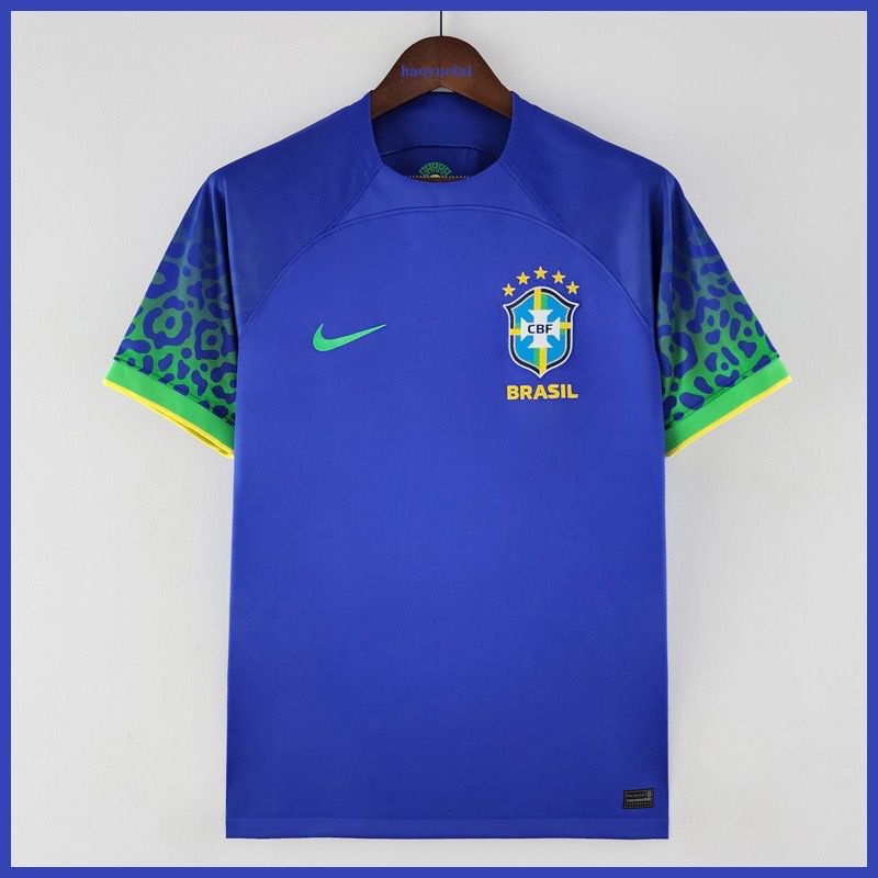 Camiseta de Time de Futebol do Brasil Azul Oficial CBF Torcedor 2022 s/n° - Masculina. | Shopee ...