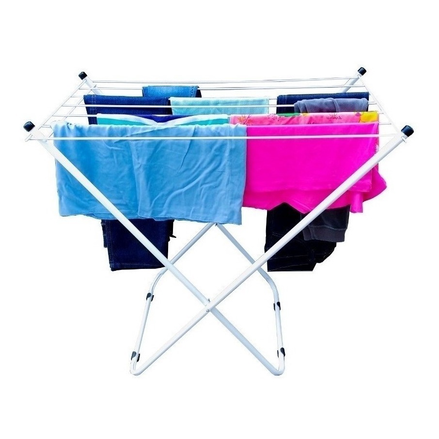 varal de chão com abas retrátil para roupas apartamento e casa ...