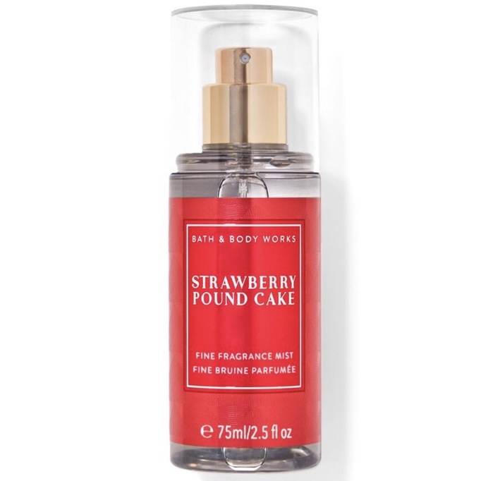 Strawberry Pound Cake Body Splash - Bath and Body Works | Shopee Brasil