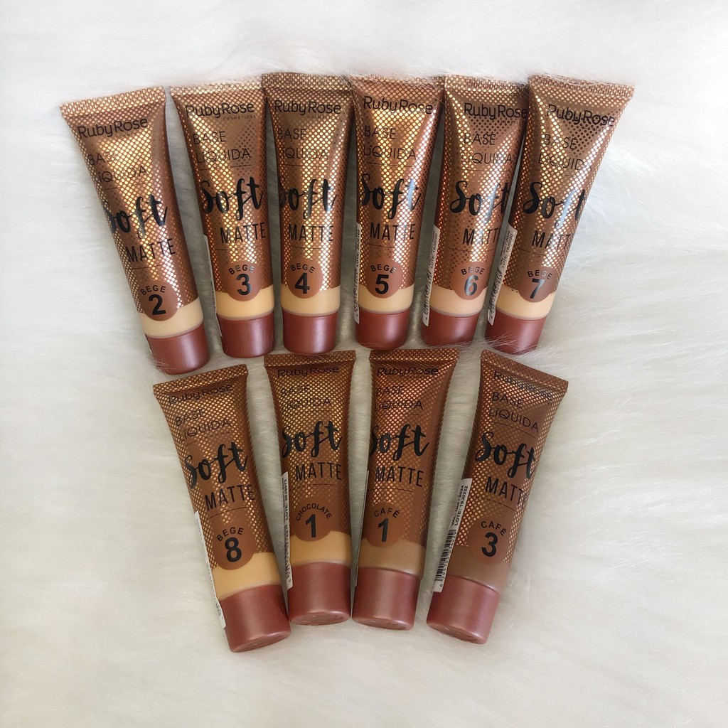 BASE LIQUIDA SOFT MATTE RUBY ROSE | Shopee Brasil