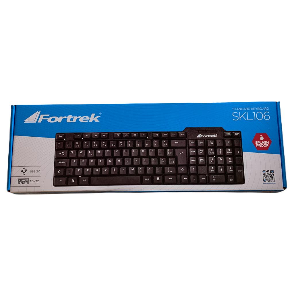 Teclado USB Fortrek SKL 106 ABNT2 | Shopee Brasil