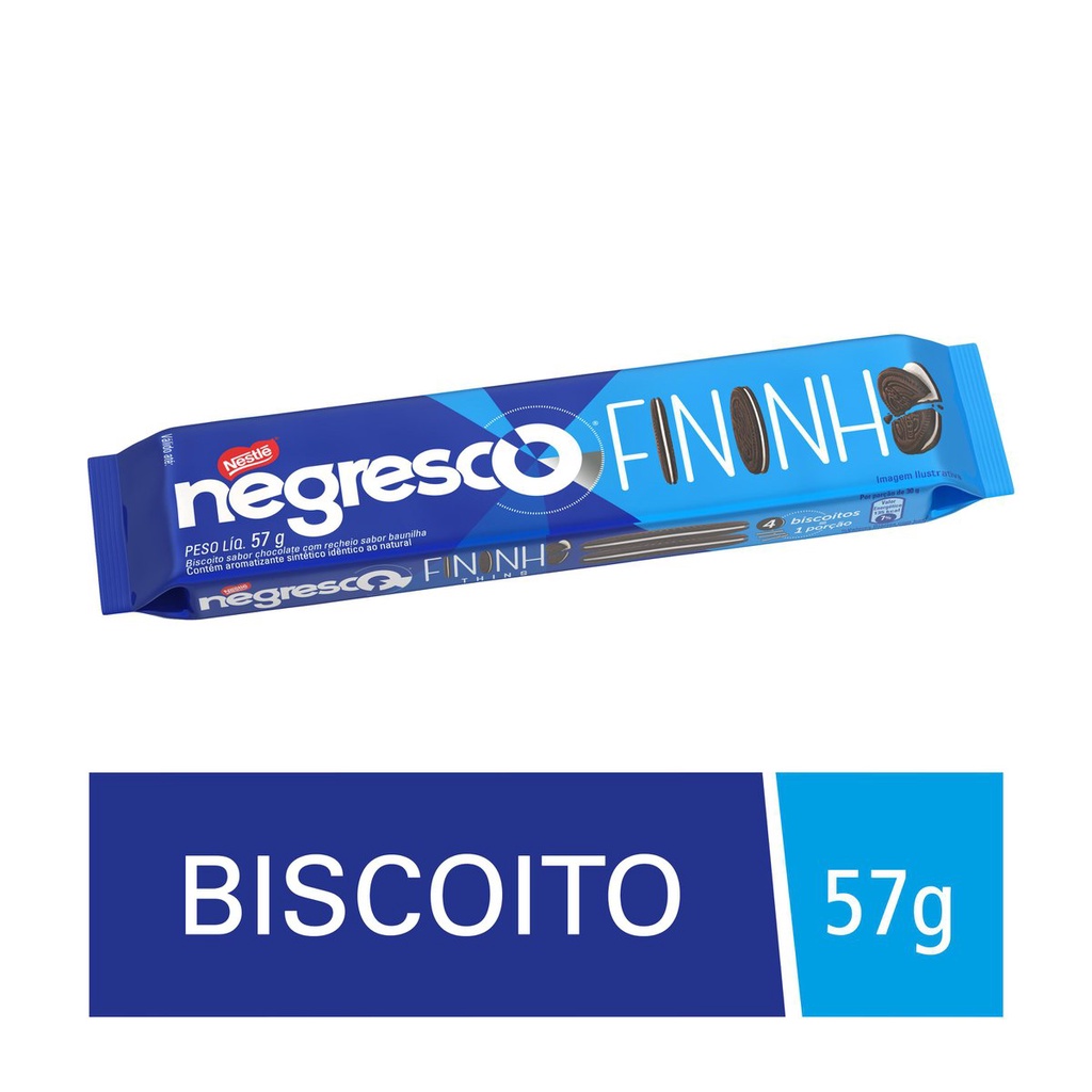 Biscoito Negresco Recheado Fininho 57g - Escorrega o Preço