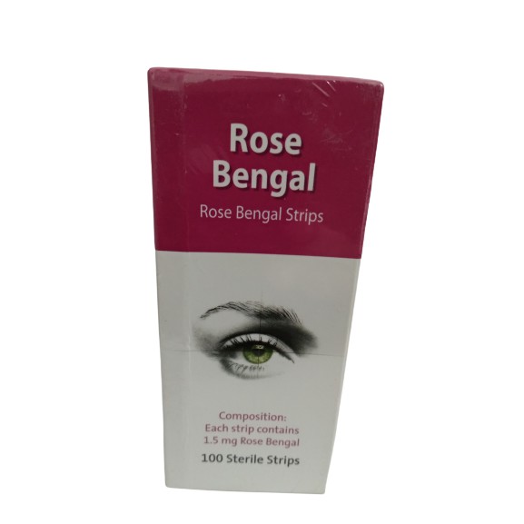 100 Tiras de Rosa Bengala - Rose Bengal (50 pares) | Shopee Brasil