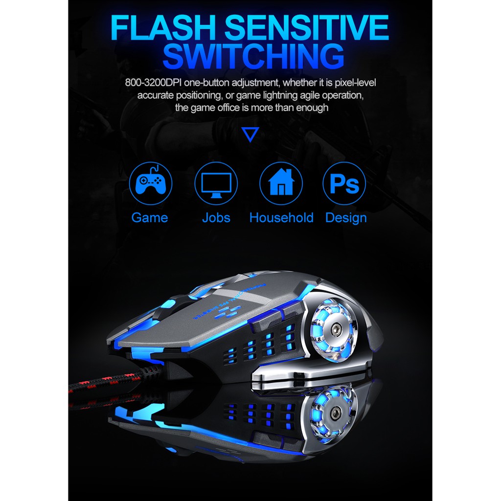 Mouse Gaming Led T-Wolf V6 (Rgb) / Mouse Game Twolf Murah - Escorrega o ...