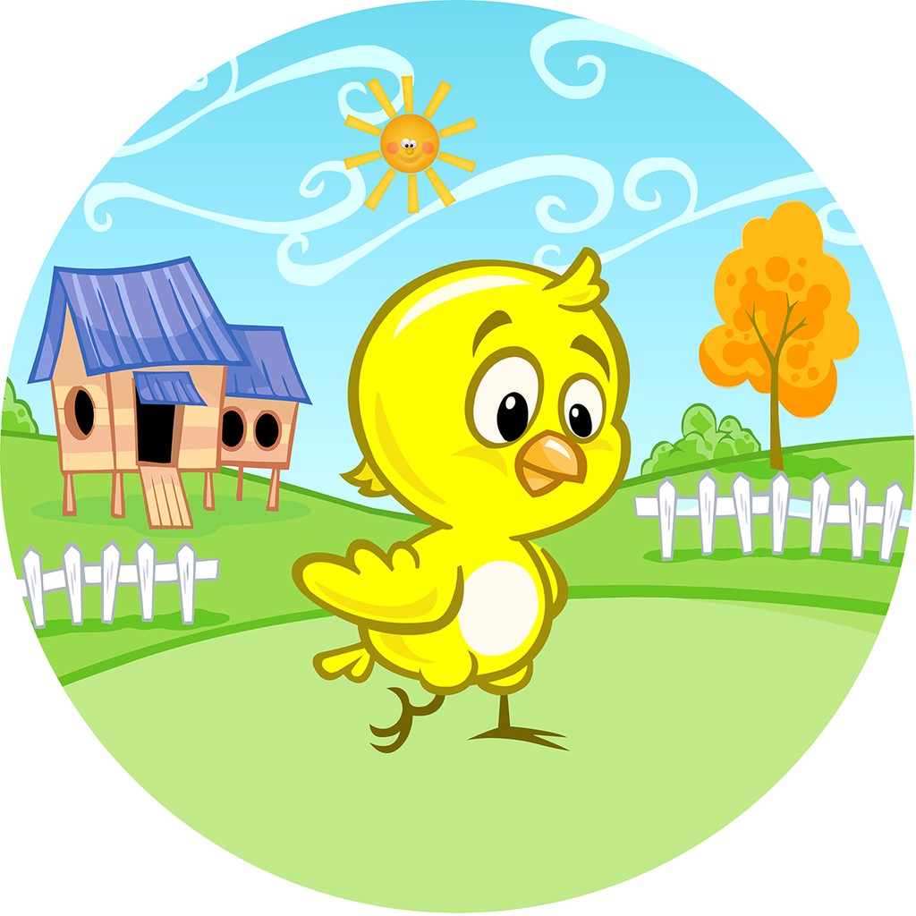 Painel Redondo Tecido Sublimado Pintinho Amarelinho C/elástico | Shopee ...