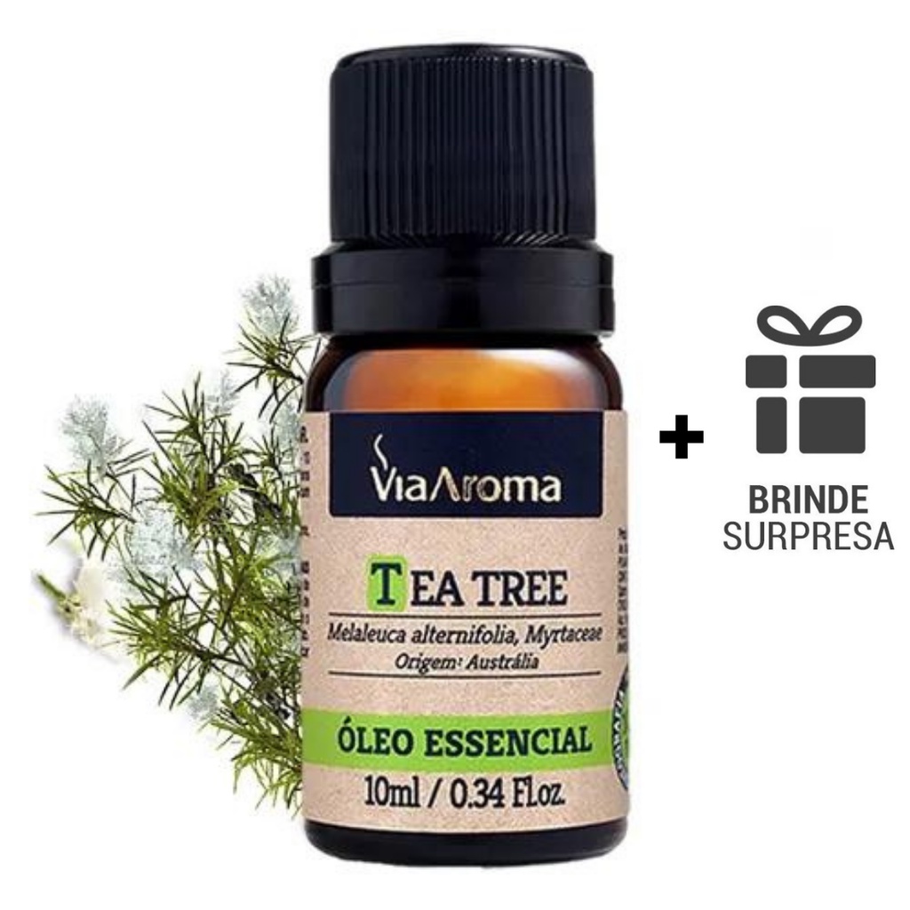 Óleo Essencial Tea Tree Melaleuca 100% Natural - Via Aroma | Shopee Brasil